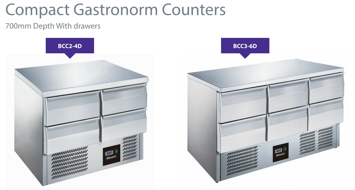 Keep Your Kitchen Cool with Blizzard BCC3-6D Six Drawer Counter ...