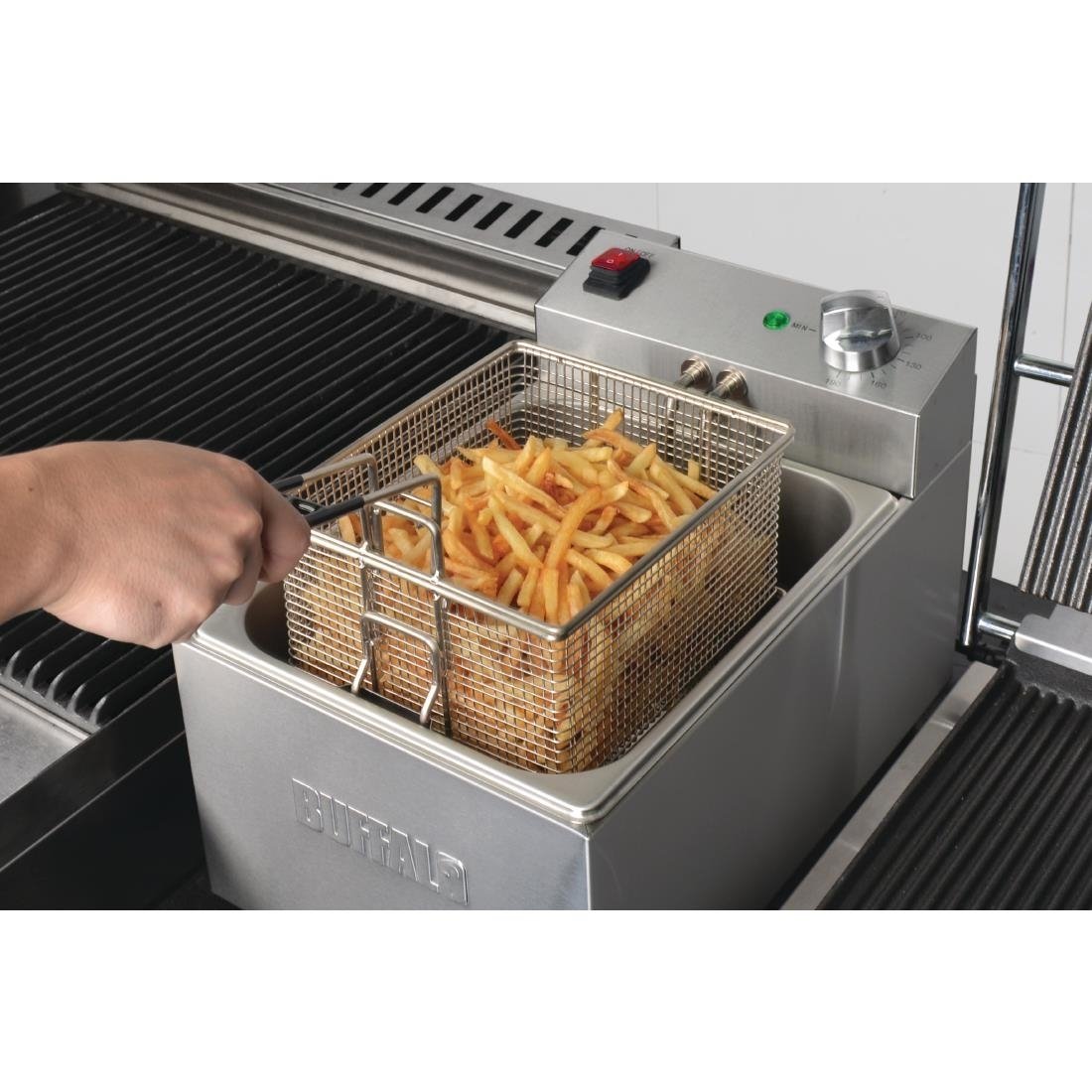 BUFFALO FC256 --- Single Tank 5 Litre Countertop Fryer